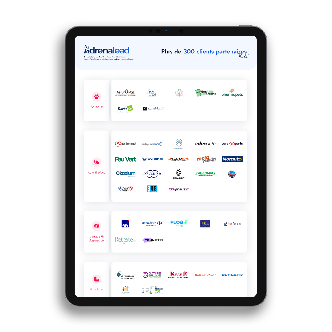 Infographies | Web Push Notification | Adrenalead