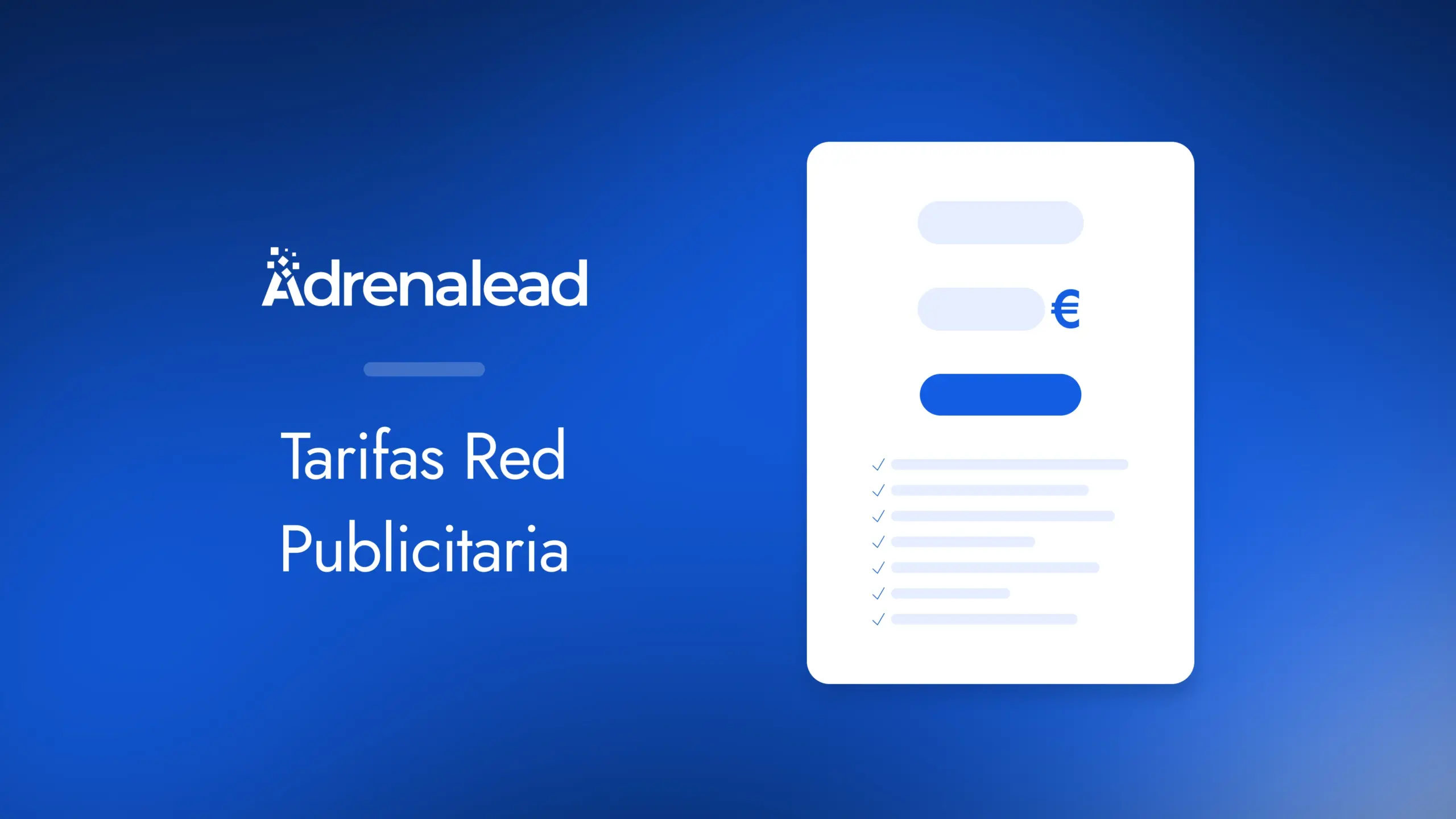 Tarifas red publicitaria Web Push – Adrenalead